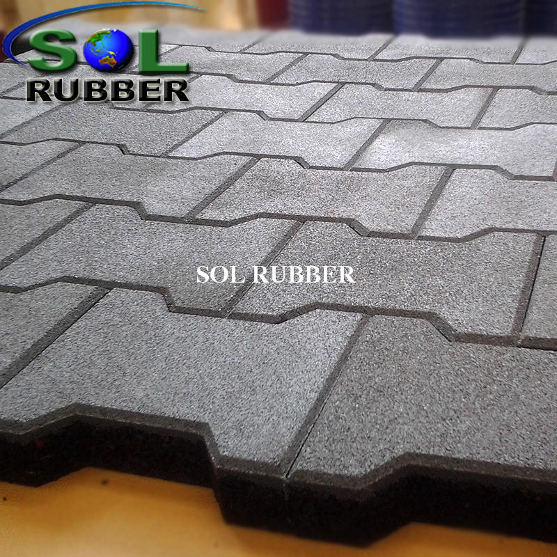 Walkway Tile Outdoor Rubber Pavers - Buy Dogbone rubber mat Rubber ...