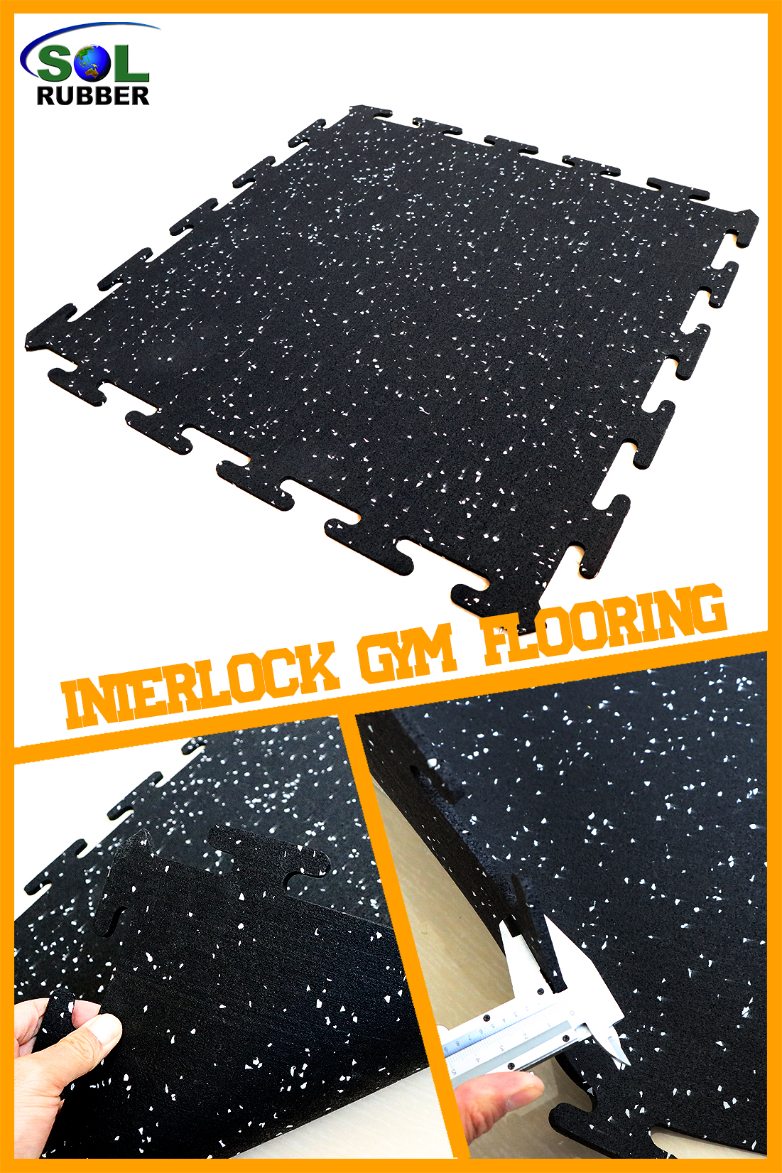 Home Gym Puzzle Rubber Tile - Buy Gym Puzzle Rubber Tile, Interlock ...