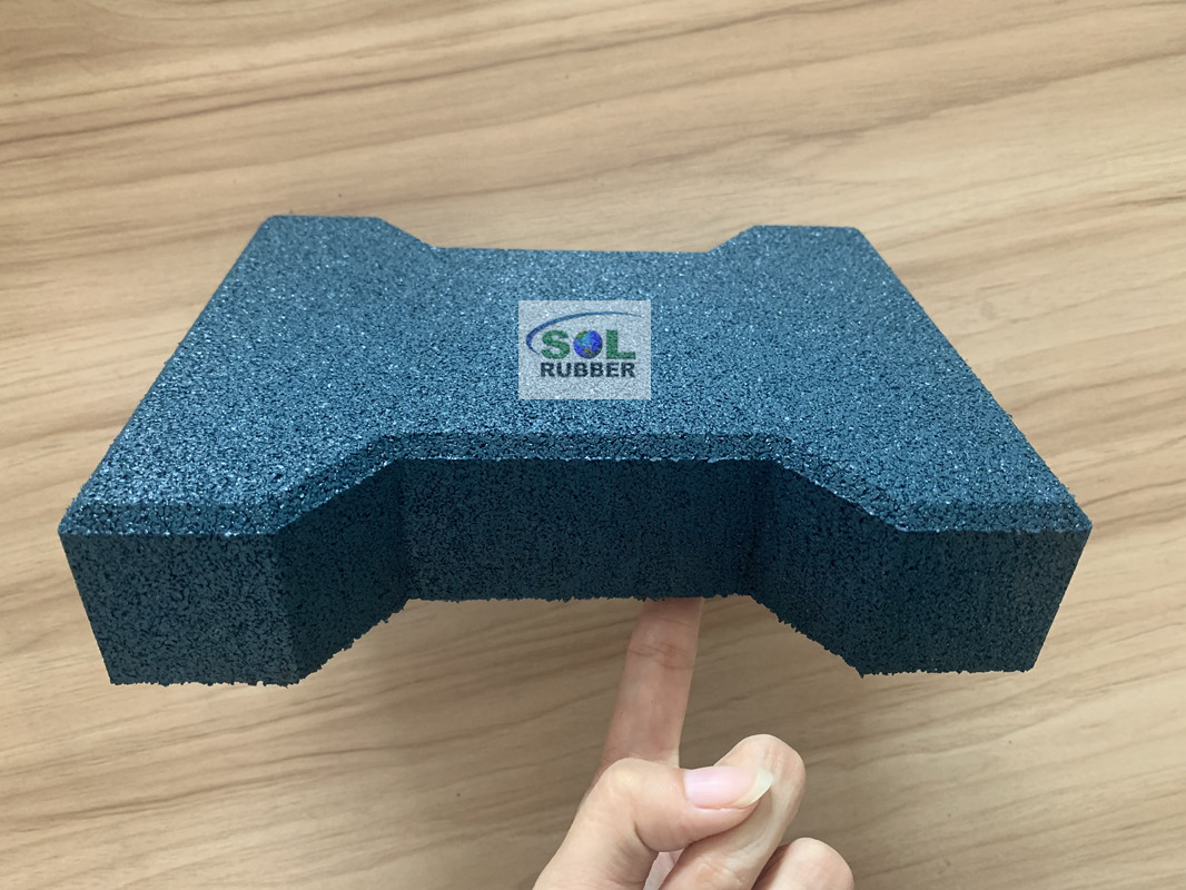 Interlocking Outdoor Patio Recycled Rubber Flooring Pavers - Buy ...